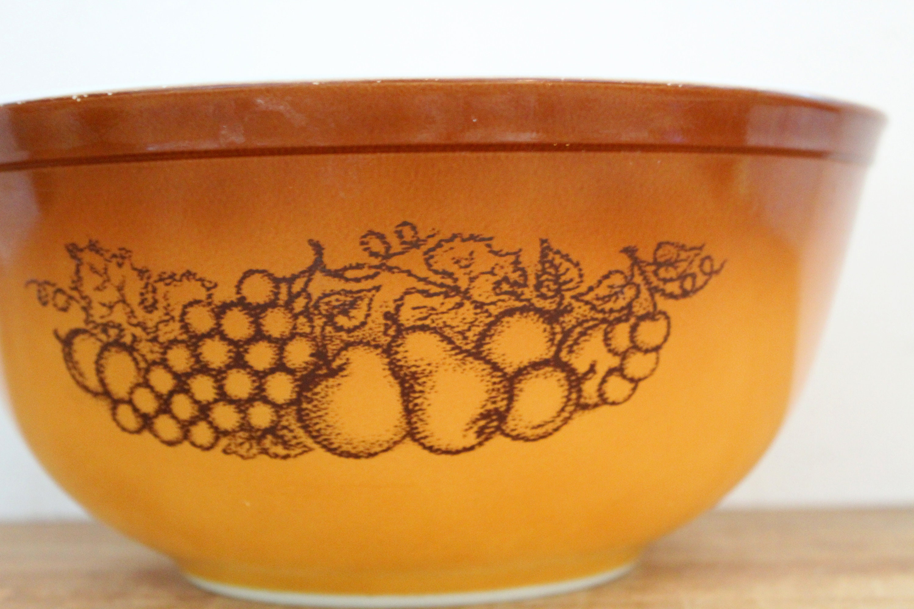 Vintage 70s Pyrex Old Orchard Pattern 2.5 Qt Mixing Bowl Fall | Etsy
