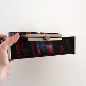 Vintage 60's Tyrolean Striped Floral Faux Pearl Decorated Unusual ...