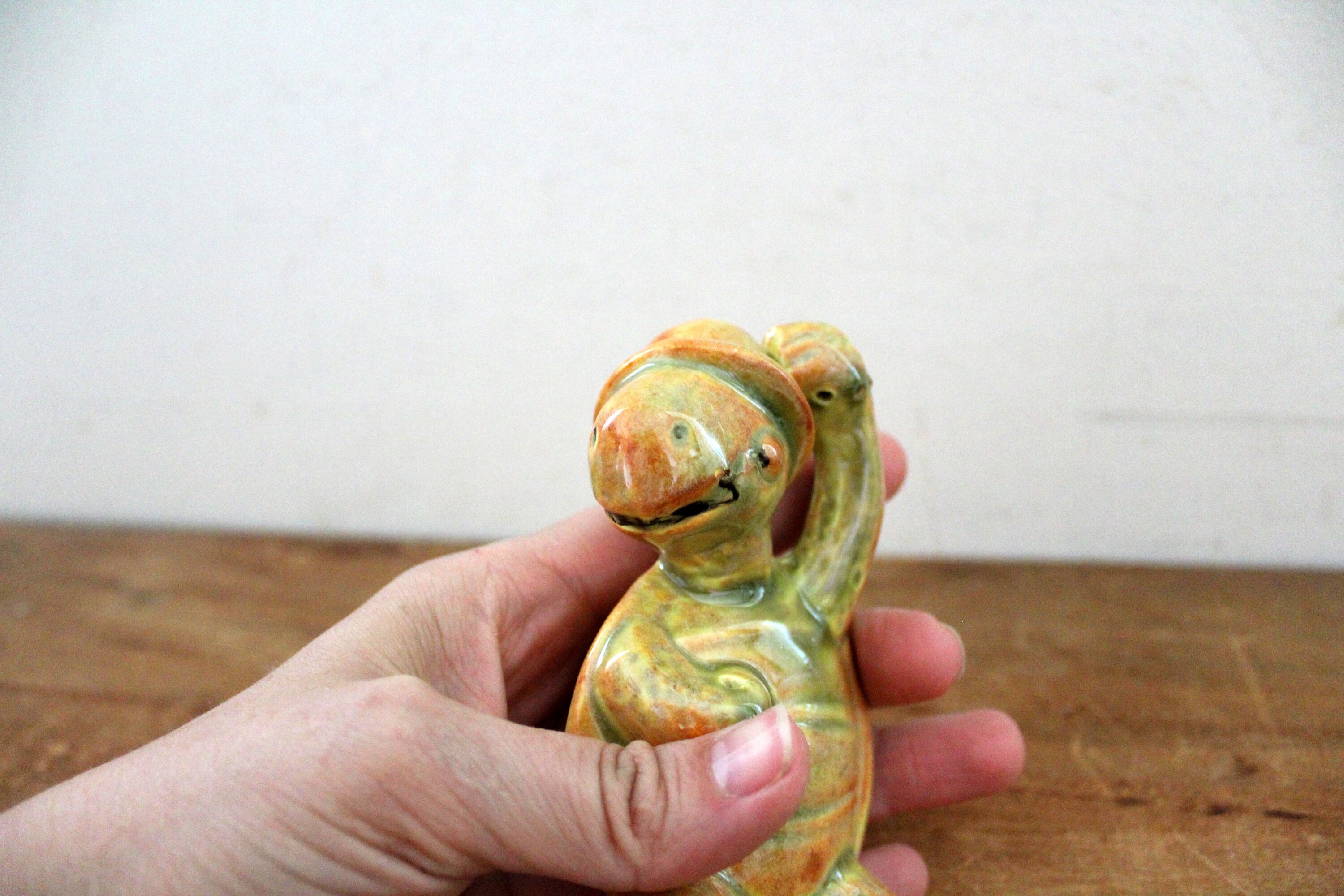 Vintage 70s Hand Painted Ceramic Smiling Top Hat Turtle Groovy | Etsy