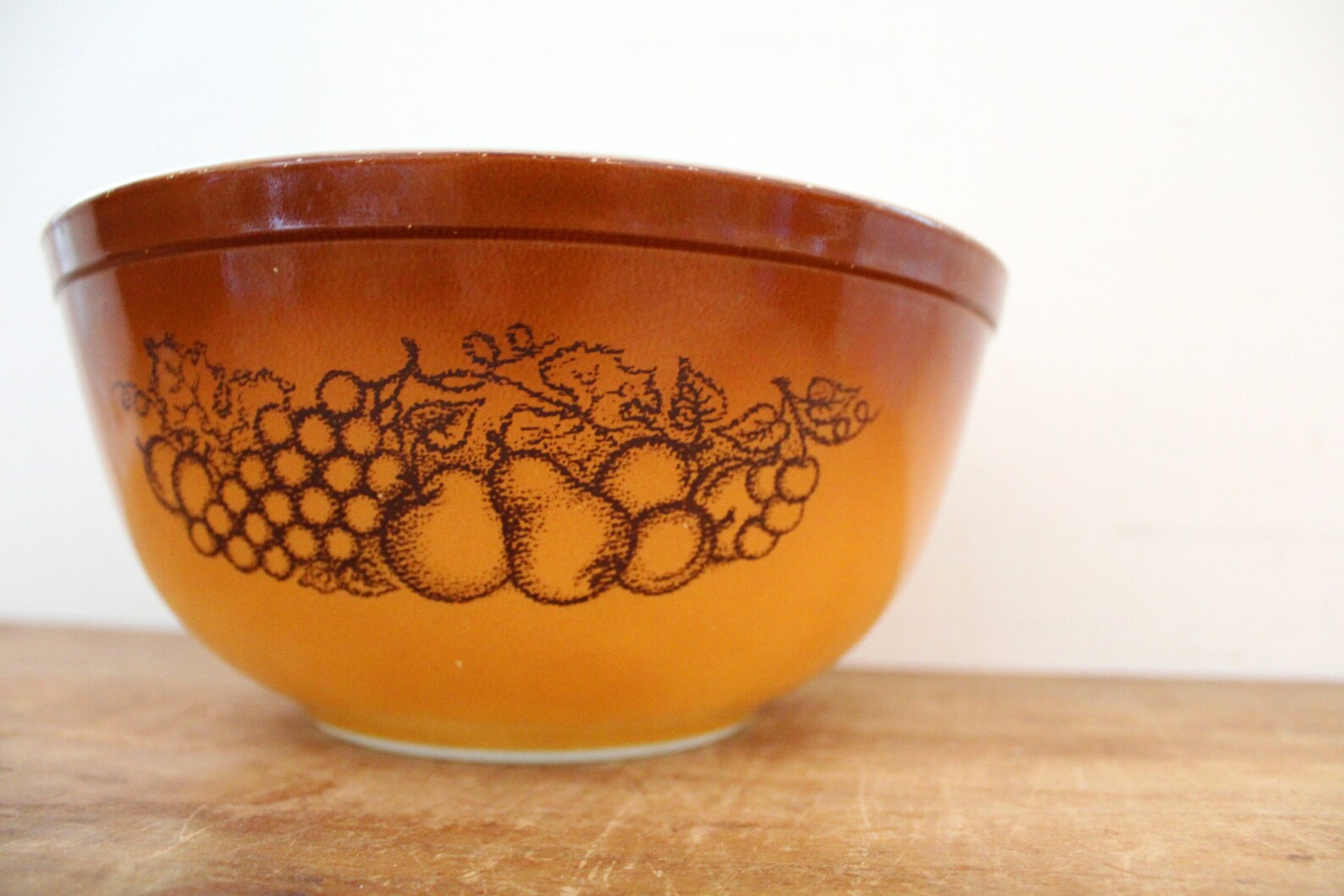 Vintage 70s Pyrex Old Orchard Pattern 2.5 Qt Mixing Bowl Fall | Etsy