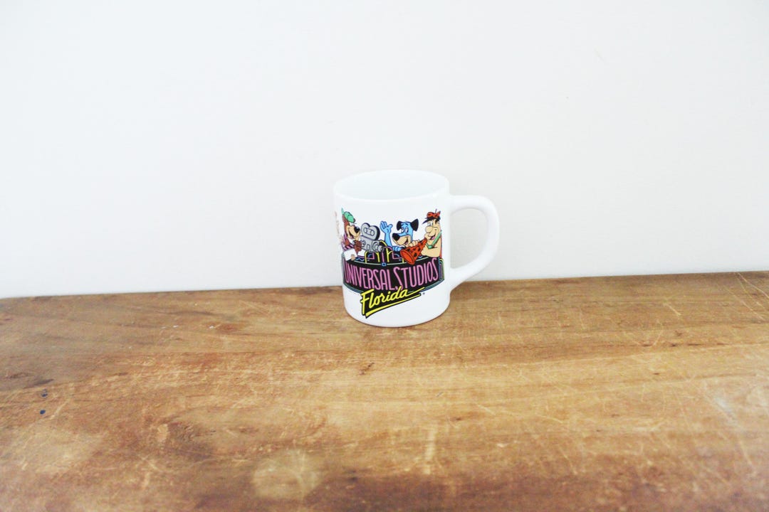 Vintage 90's Universal Studios Florida Flintstones Jetsons Souvenir Cup ...