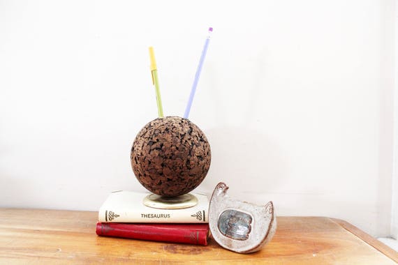 Vintage 70s Pat Bulletin Board Ball Post It Note & Pencil Pen | Etsy