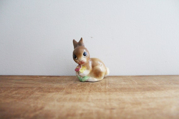 Vintage 50s Cutest Big Eyed Derpy Bunny Rabbit Sniffing - Etsy
