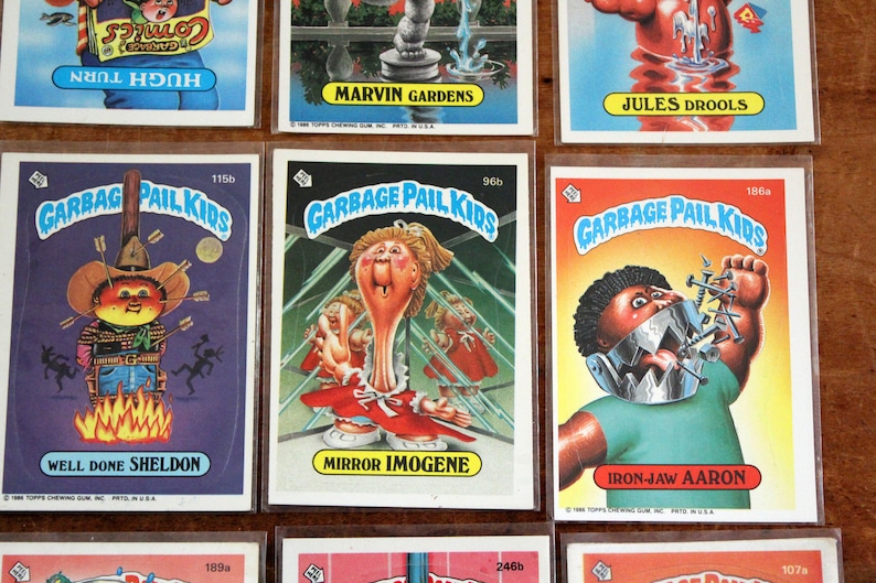 Vintage 1980s Group of 18 Garbage Pail Kids Trading Cards | Etsy