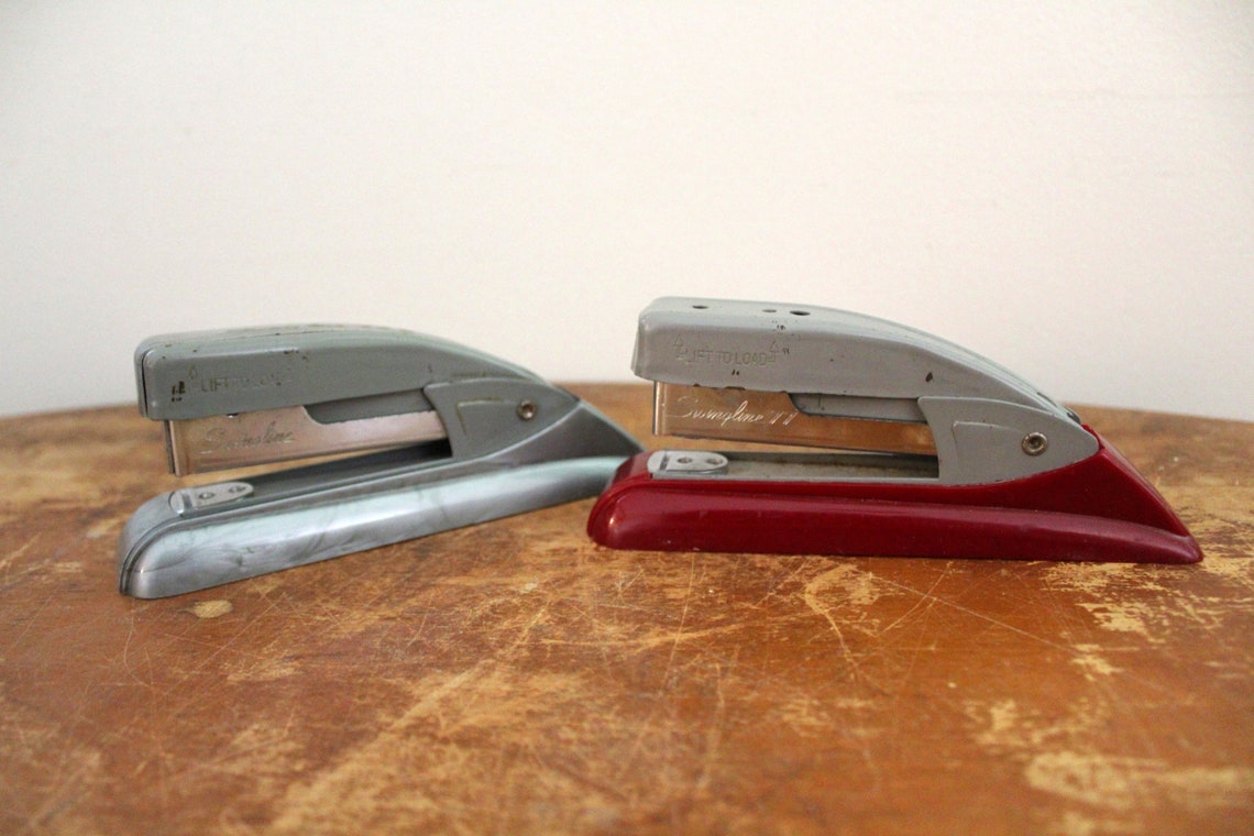 Vintage 1950s Swingline 77 Pair of Swingline Staplers // Mid - Etsy