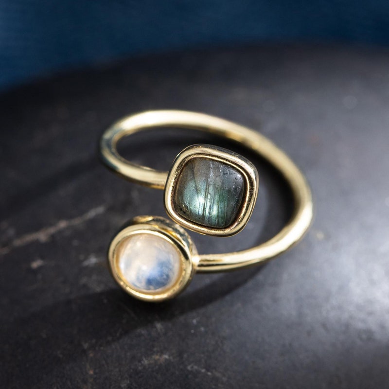 Labradorite Ring - Etsy