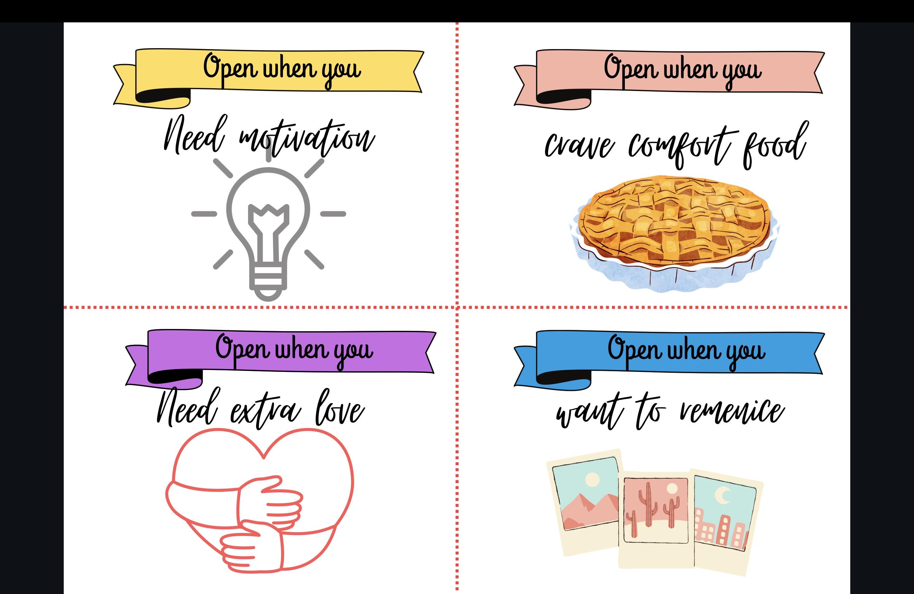 Open When, Printable Labels for Starting College or a New Home - Etsy
