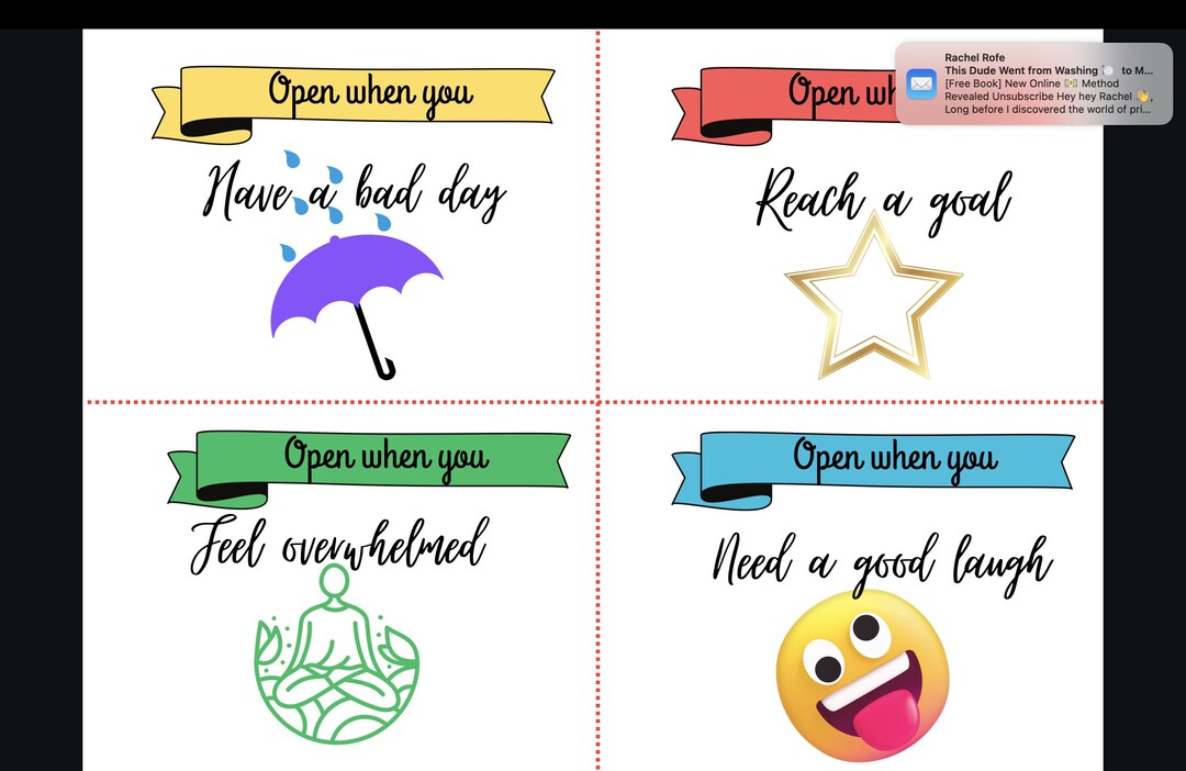 Open When, Printable Labels for Starting College or a New Home - Etsy