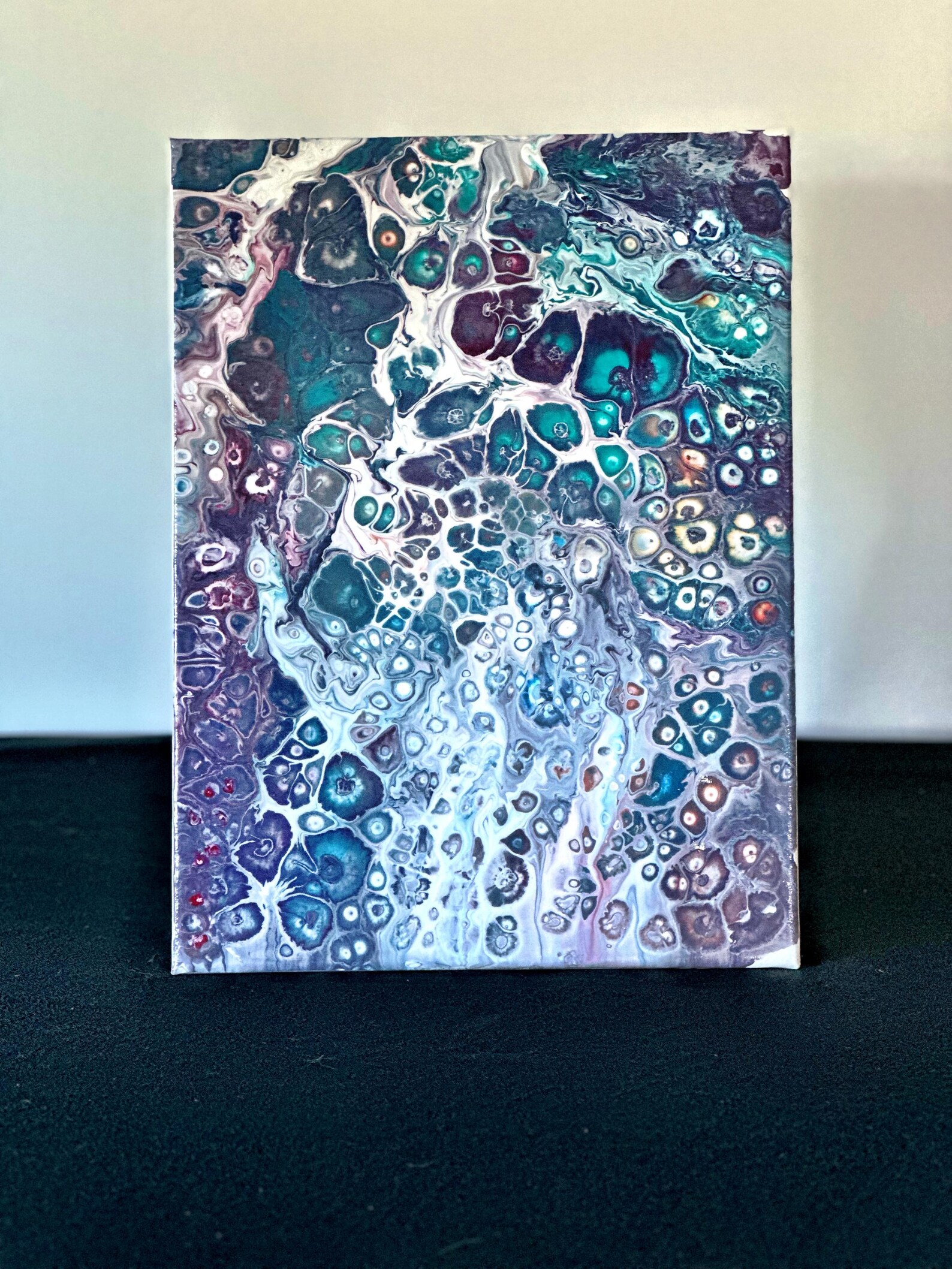 Cells Rising - Original Acrylic Fluid Art on Gallery Wrapped Canvas by ...