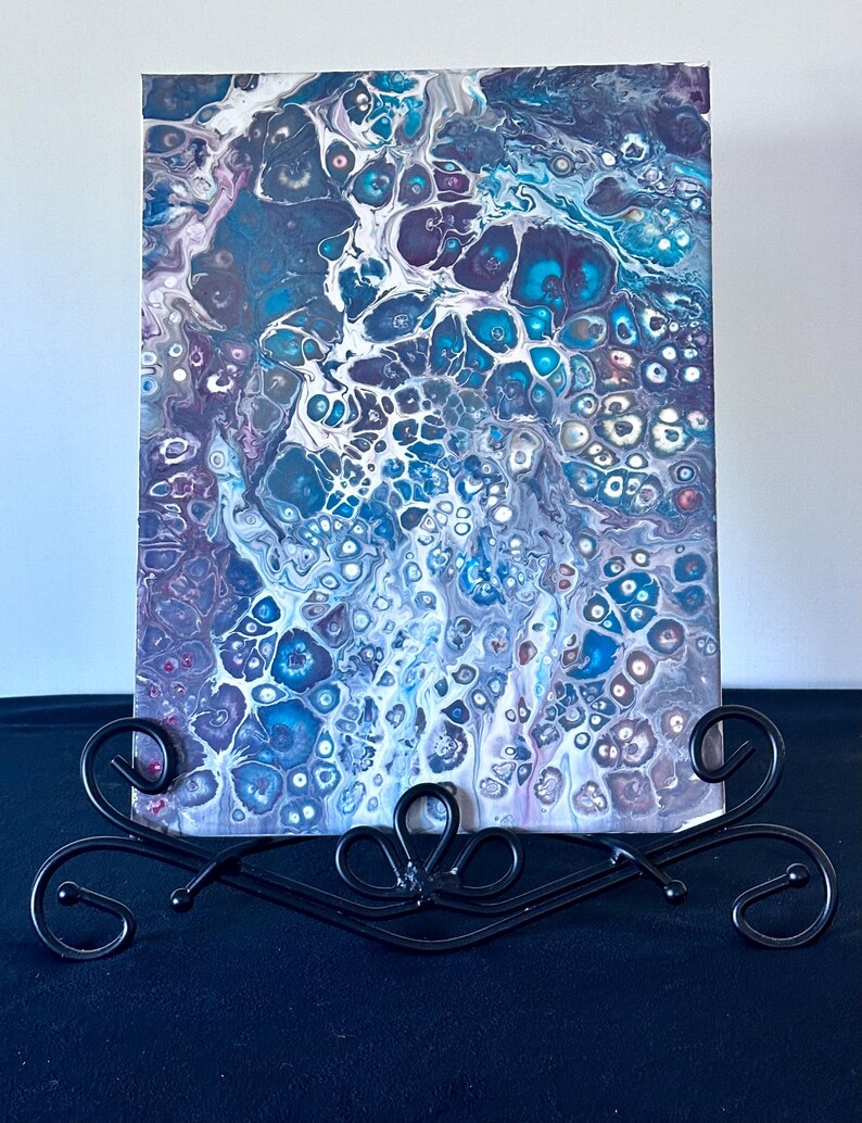 Cells Rising - Original Acrylic Fluid Art on Gallery Wrapped Canvas by ...