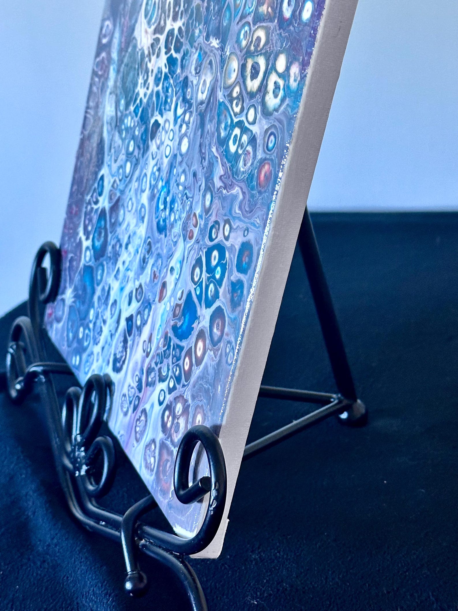Cells Rising - Original Acrylic Fluid Art on Gallery Wrapped Canvas by ...