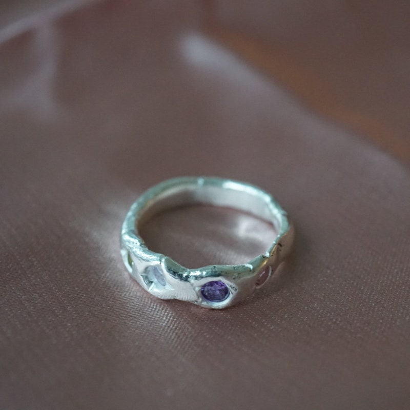 Irregular Sterling Silver Ring - Etsy