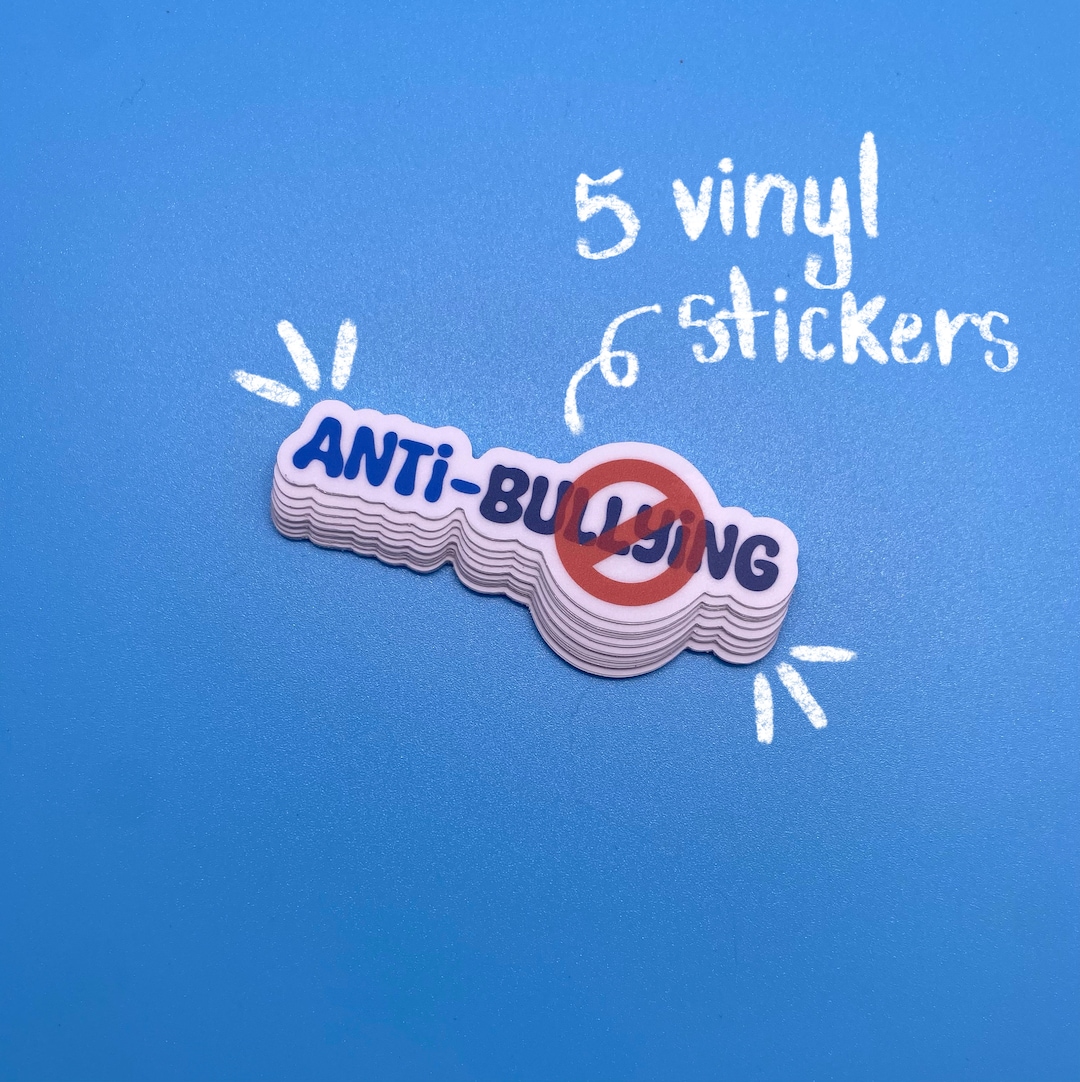 Anti-bullying Sticker set of 5 Stickers - Etsy