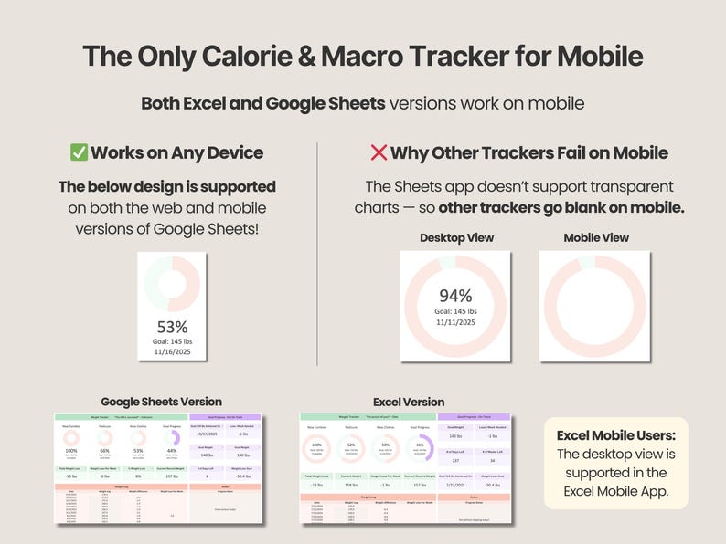 Calorie Tracker Google Sheets Calorie Counter Spreadsheet Body ...