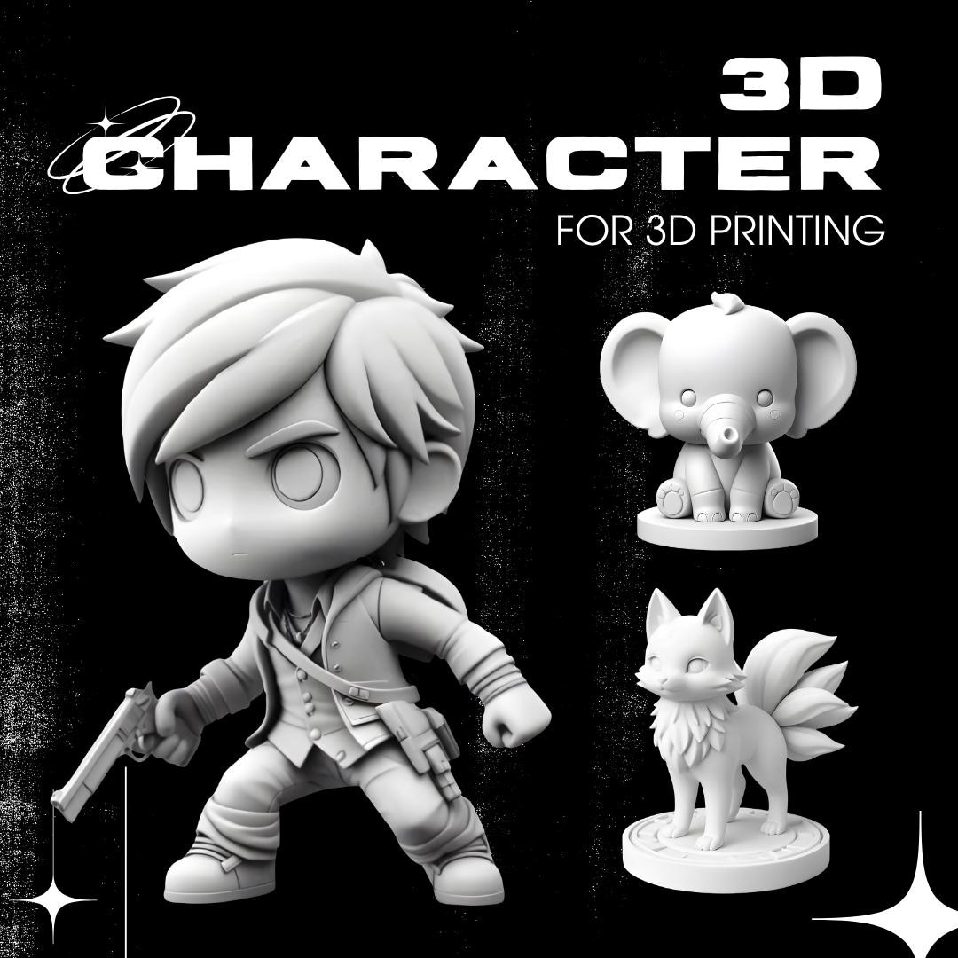 Custom Character 3D Model for 3D Printing Character Sculpting for Game ...