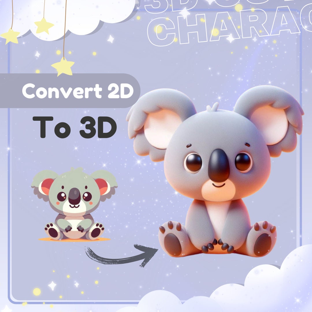 Convert 2D to 3D 3D Model Commission 3D Design Service Custom DIGITAL ...