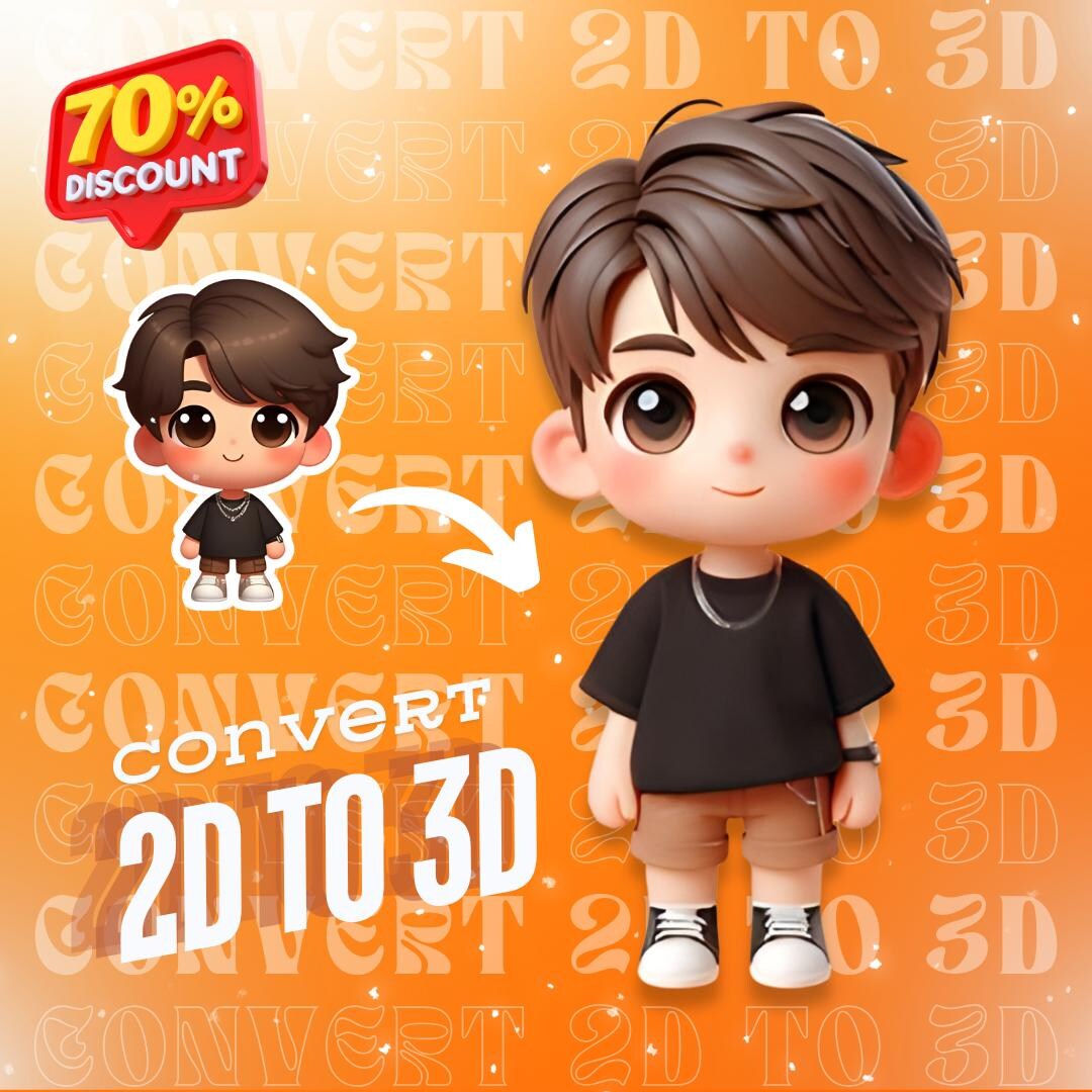 Convert 2D to 3D 3D Model Commission 3D Design Service Custom DIGITAL ...