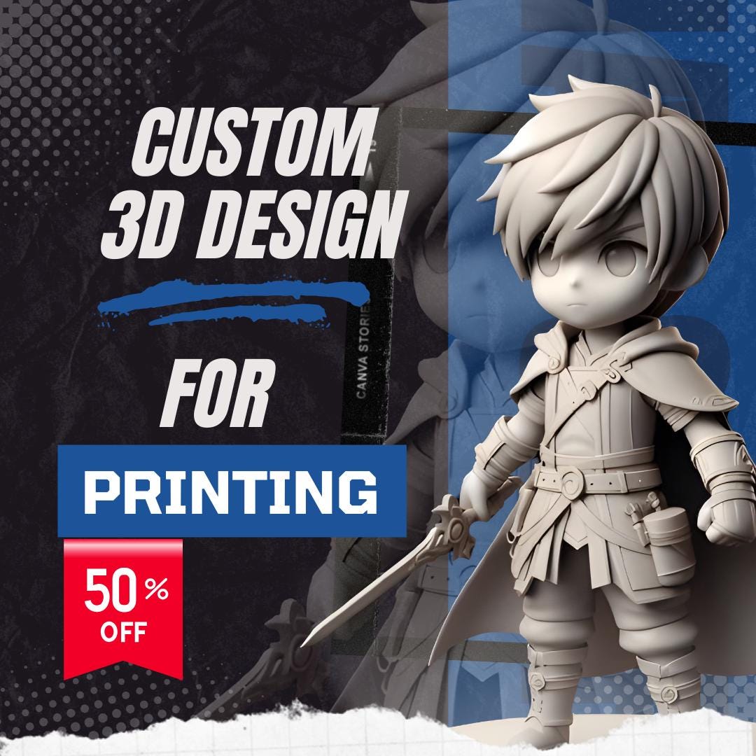 Custom Character 3D Model for 3D Printing Character Sculpting for Game ...