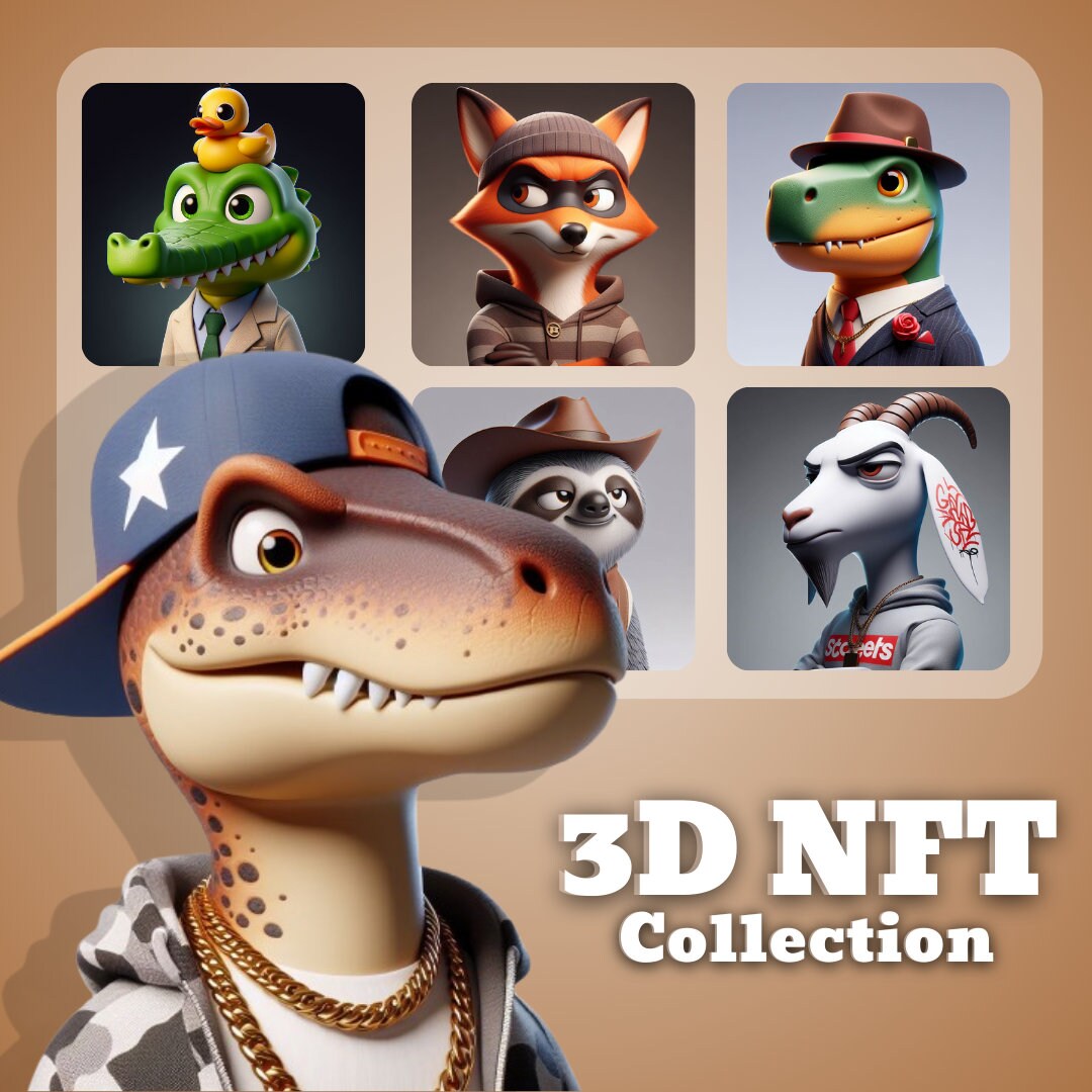 Custom 3D NFT Collection Art3d Character3d Modelingnft Art Collection3d ...