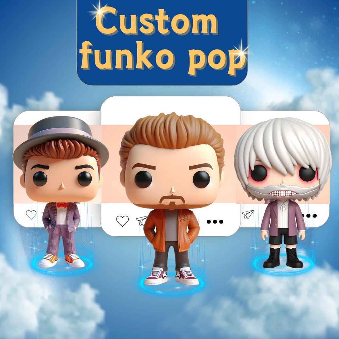 CUSTOM Funko Pop, Digital Model for Printing, 3D Modeling, Cute, 3D Art ...