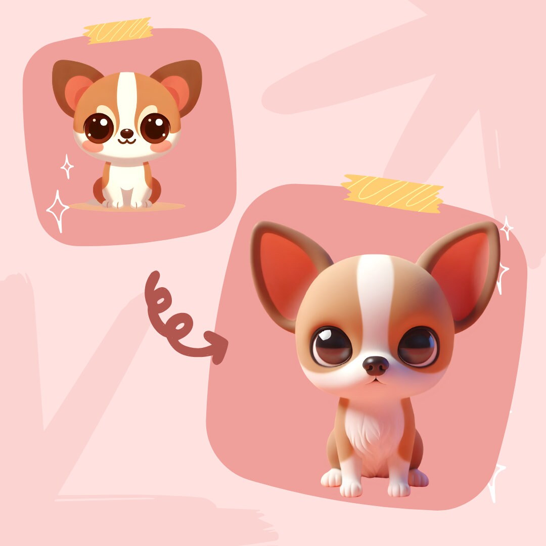 2D to 3D3D Model Commission,3d Design Servicecustom DIGITAL 3d Model ...