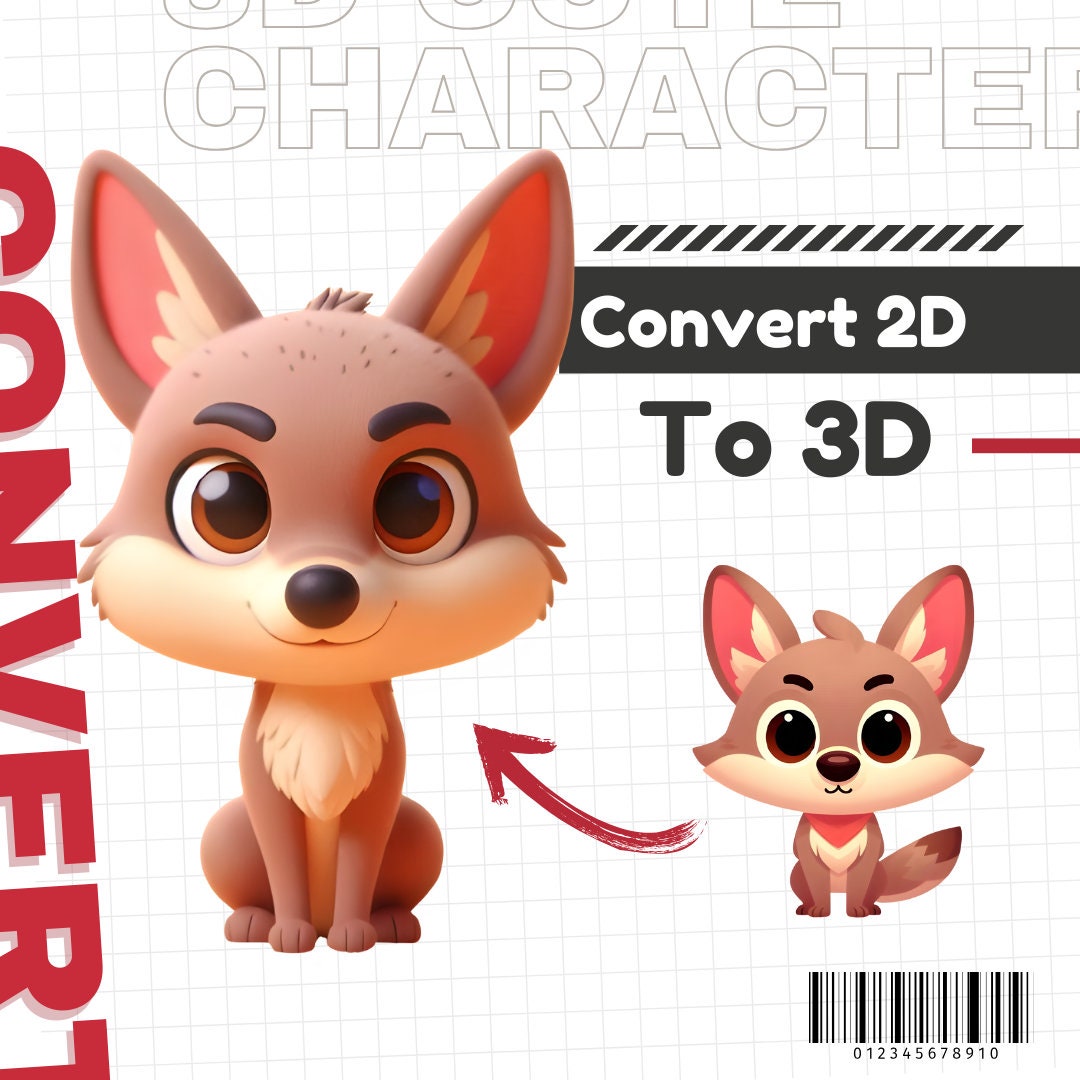 Convert 2D to 3D 3D Model Commission 3D Design Service Custom DIGITAL ...