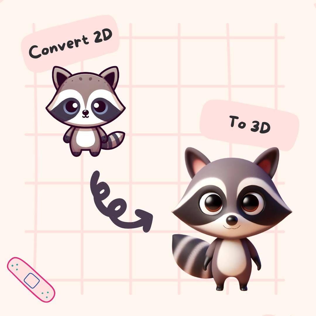 Convert 2D to 3D 3D Model Commission 3D Design Service Custom DIGITAL ...