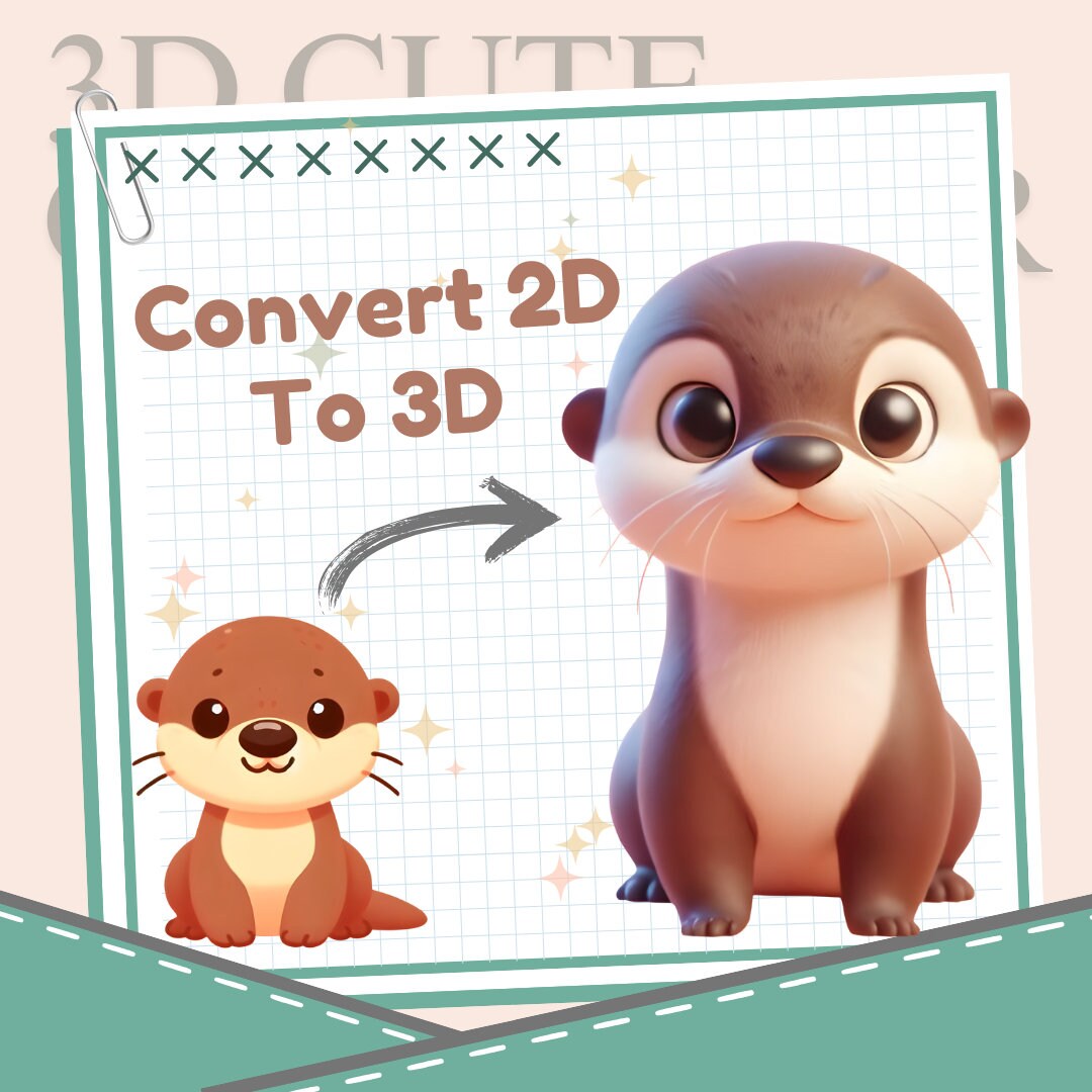 Convert 2D to 3D 3D Model Commission 3D Design Service Custom DIGITAL 3D Model From Your 2D ...