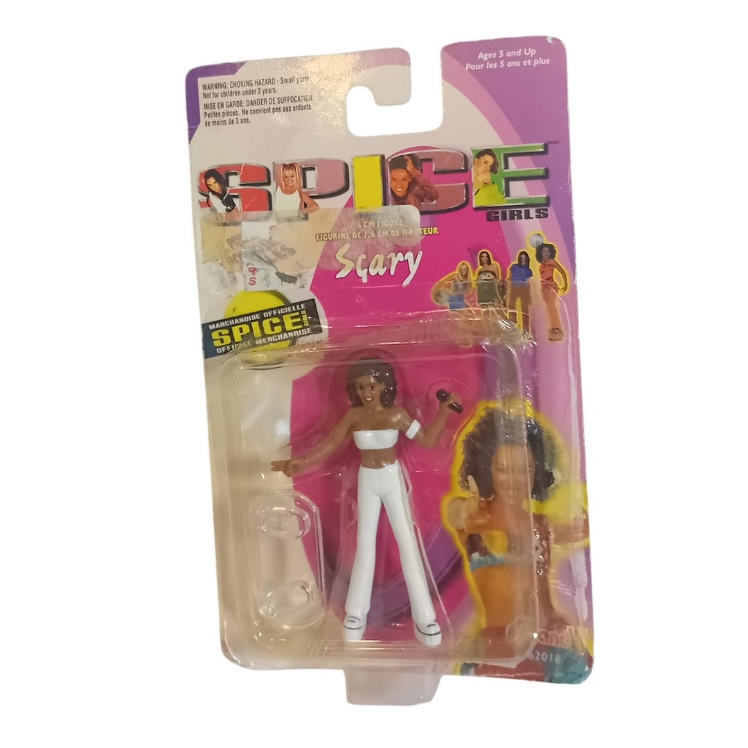 BNIB 1998 Vintage Toymax Scary Spice Girls Mel B 3" Figure Posable 90s ...