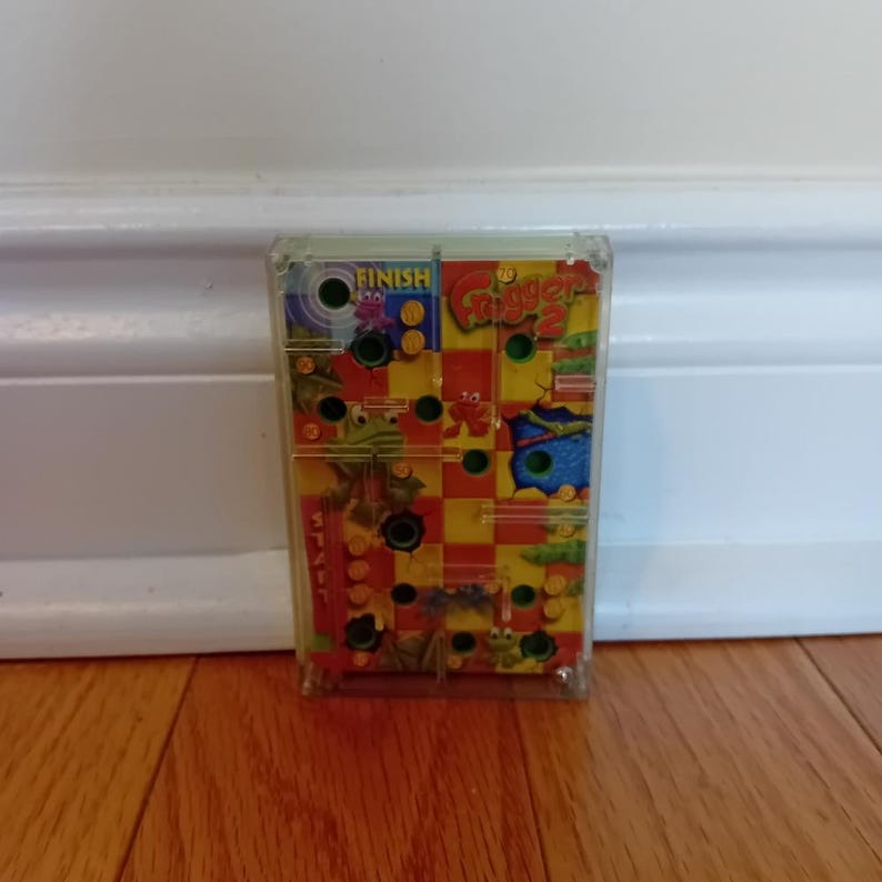 Vintage 2000 Y2K Konami Frogger 2 Fall in the Hole Handheld Ball Game ...