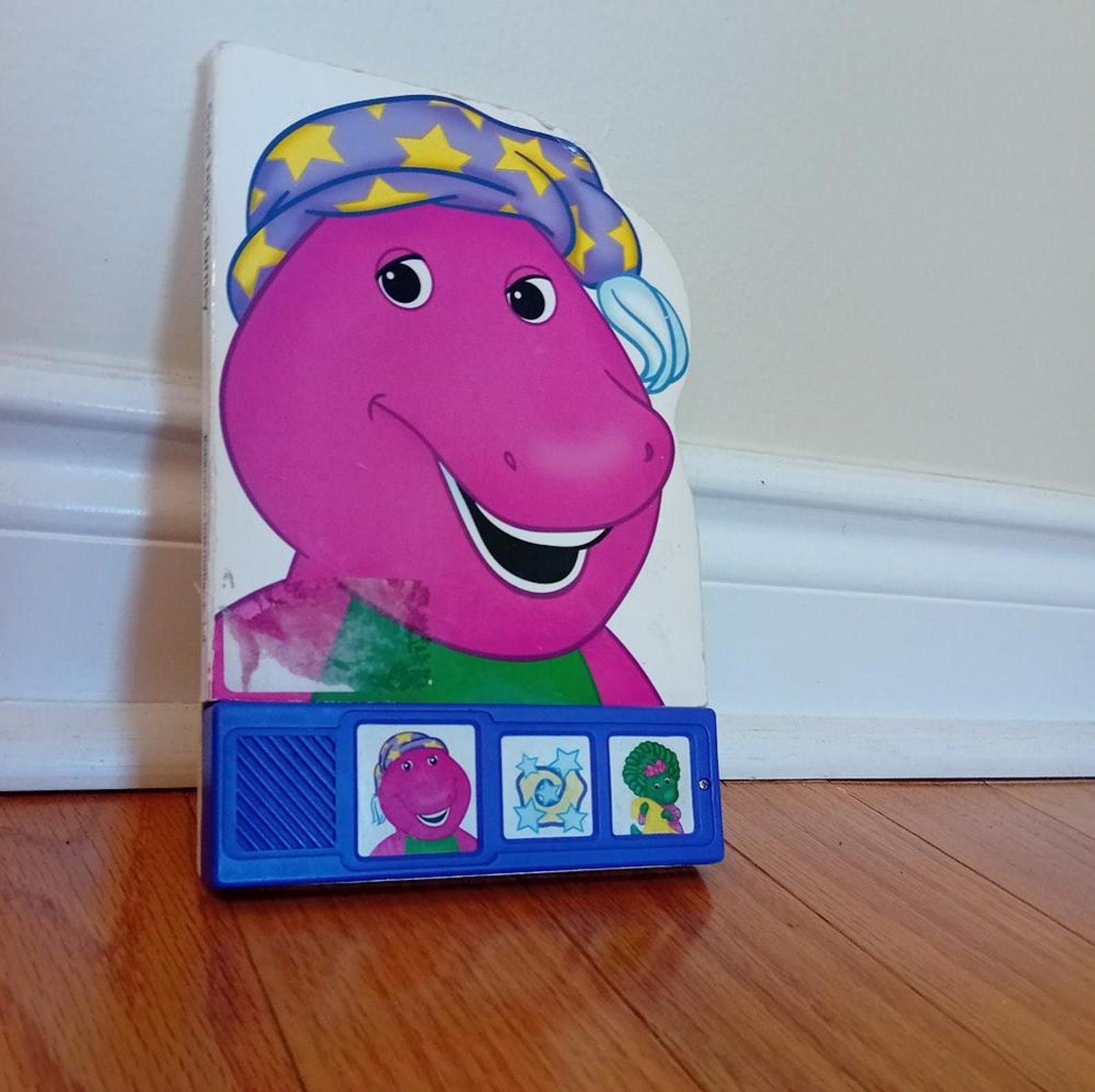 2001 Vintage Y2K Good Night Barney Play-a-sound Talking Book by Dana ...