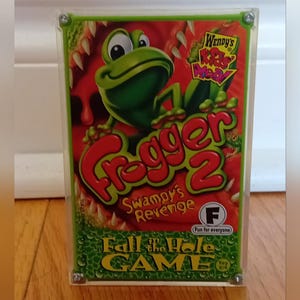 Vintage 2000 Y2K Konami Frogger 2 Fall in the Hole Handheld Ball Game for Kids Wendy Atari Video ...