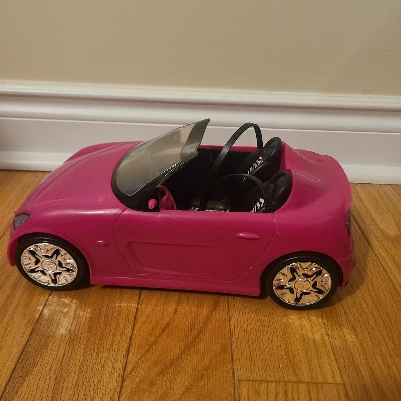 Y2K Vintage Barbie Doll Mattel Auto Glam Convertible Car Hot Pink ...