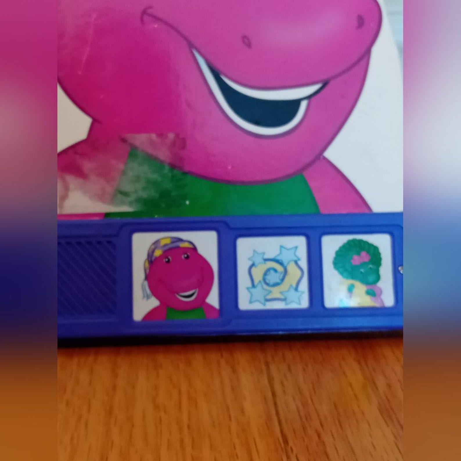 2001 Vintage Y2K Good Night Barney Play-a-sound Talking Book by Dana ...