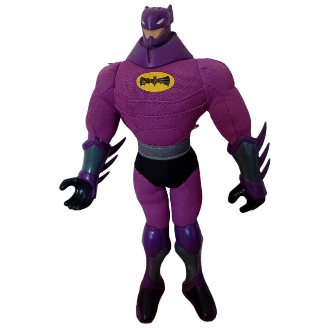 2000s Y2K Dc Comics Mattel Batman Action Figure Purple Suit W/ Plush ...