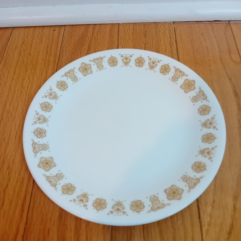 Lot of 2 1970s 70s VTG Vintage Corelle Corningware Gold Butterfly Bread ...