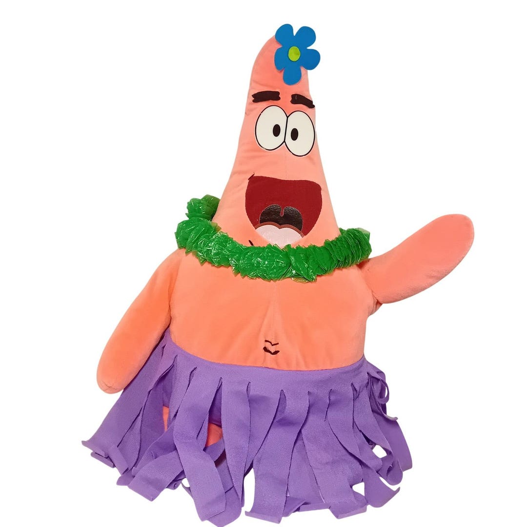 NWT 2004 Vintage Y2K Spongebob Squarepants Patrick Star Plushie ...