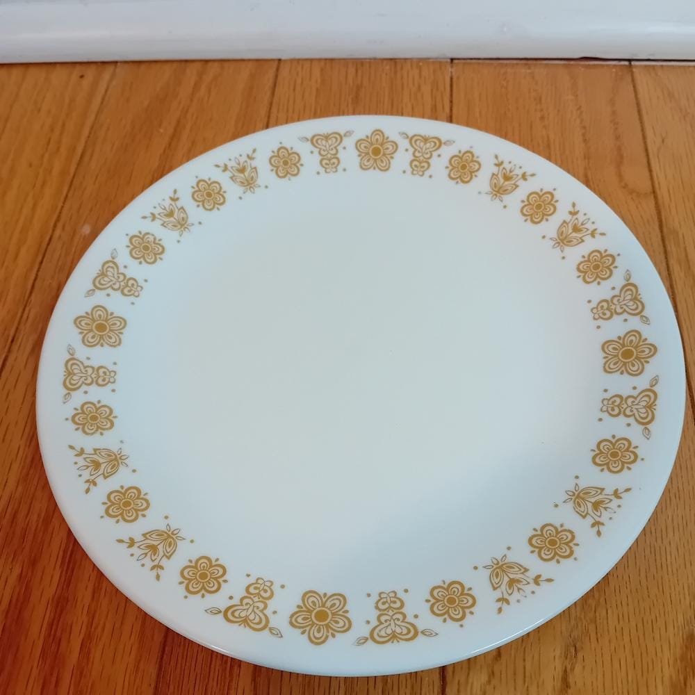 Lot of 2 1970s 70s VTG Vintage Corelle Corningware Gold Butterfly Bread ...