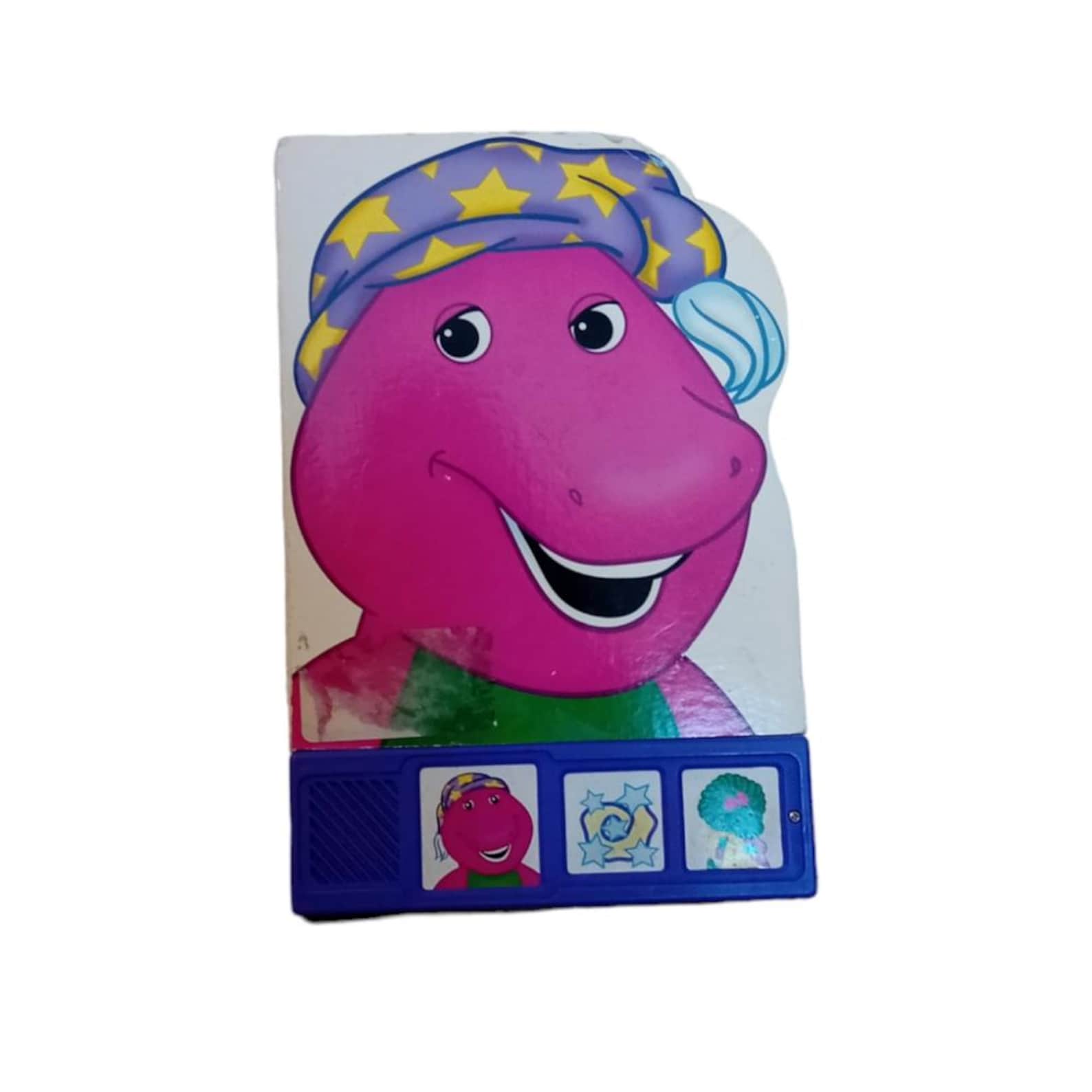 2001 Vintage Y2K Good Night Barney Play-a-sound Talking Book by Dana ...