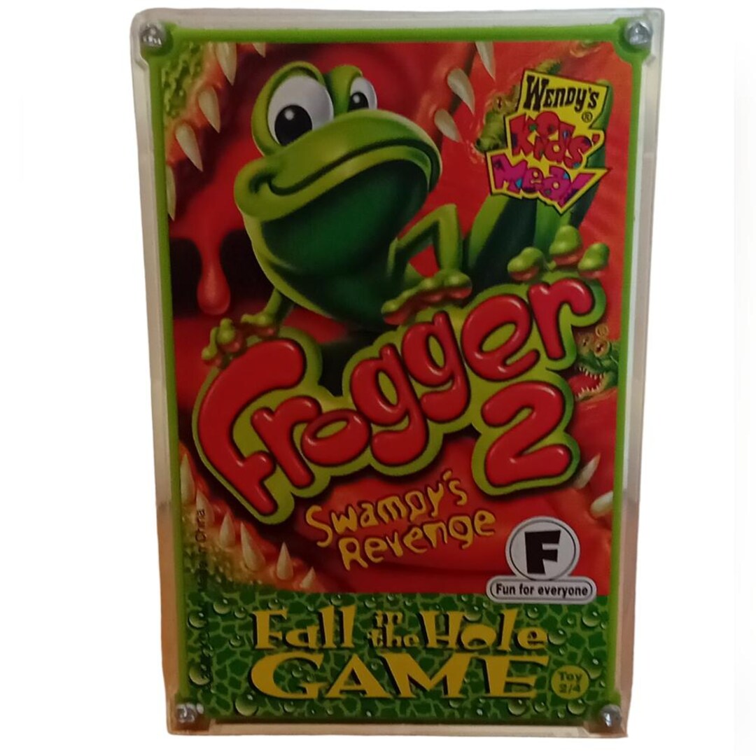Vintage 2000 Y2K Konami Frogger 2 Fall in the Hole Handheld Ball Game for Kids Wendy Atari Video ...