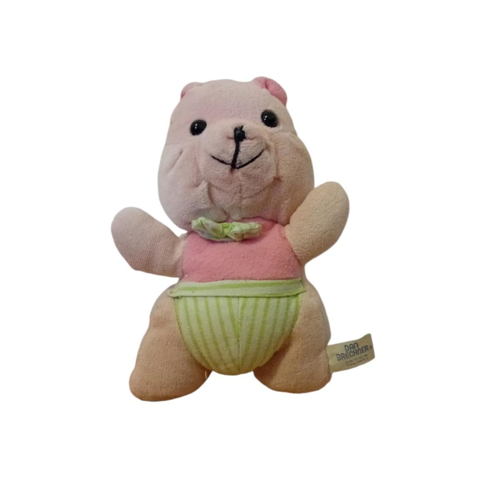 70s or 80s Vintage VTG Dan Brechner Mini Teddy Bear Light Beige Stripes ...