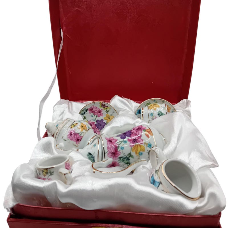 Miniature Tea Set - Etsy Canada