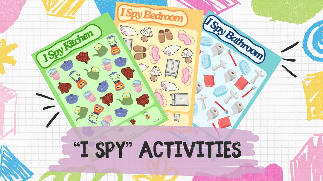Fun I Spy Kitchen Activity, Kids I Spy Game, I Spy Kitchen, Engaging I ...