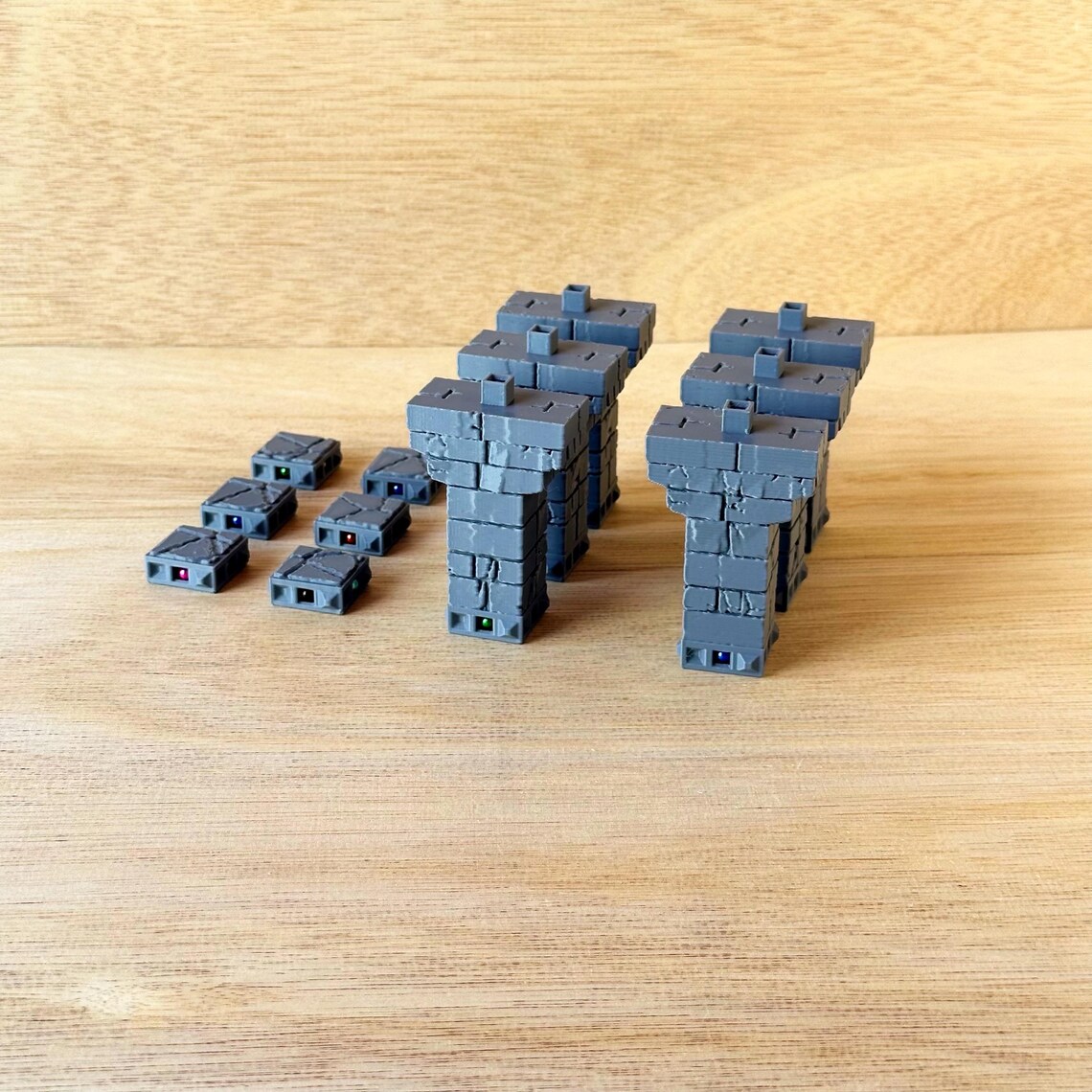 Column With Mirrored Overhang Expansions 3d Printed TTRPG Magnetic ...