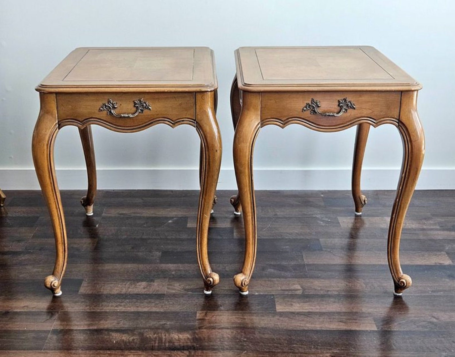 Vintage French Provincial Style Tables - Pair - Etsy