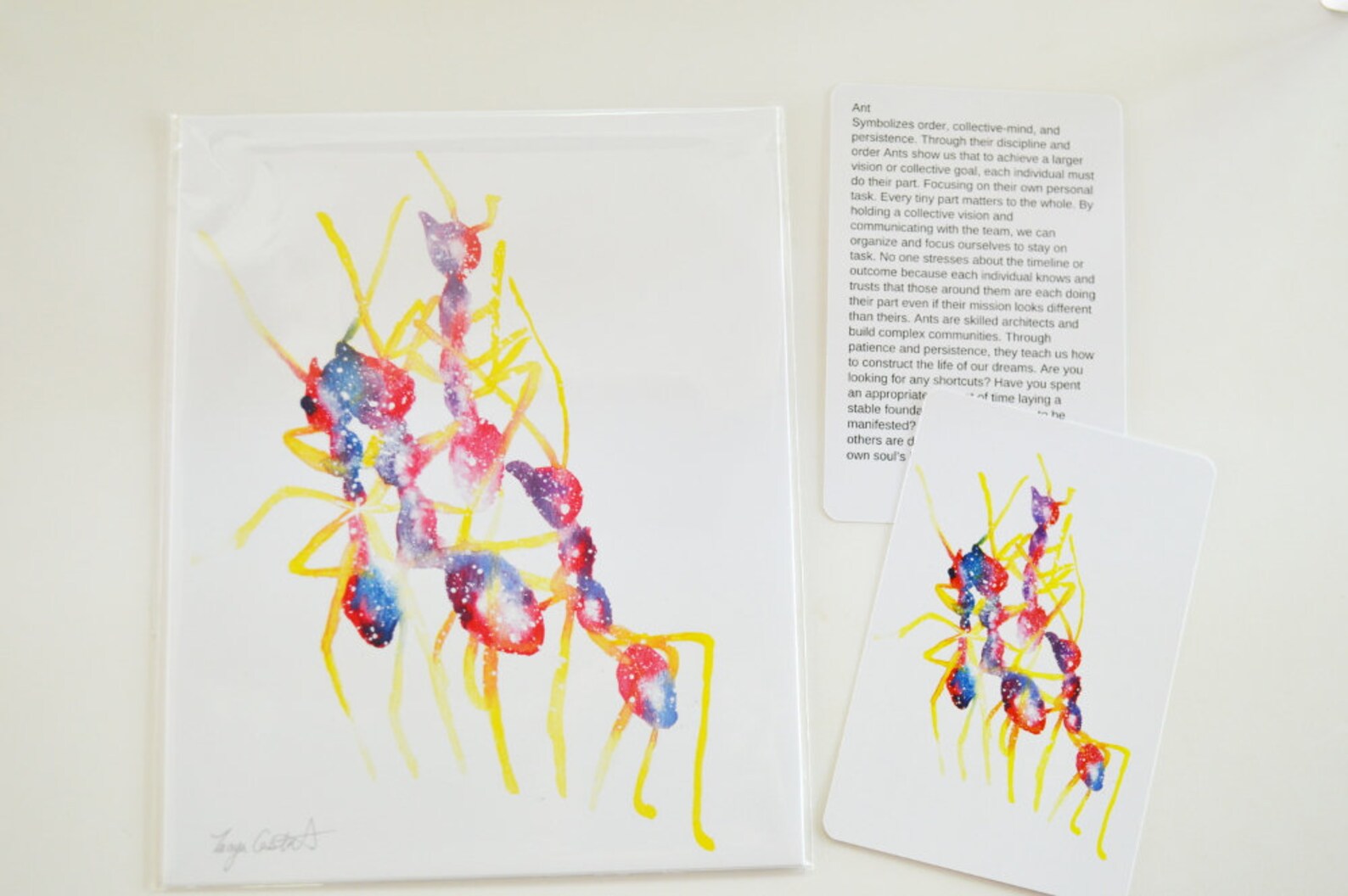 Cosmic Ants ORIGINAL Watercolor 9X12 | Etsy