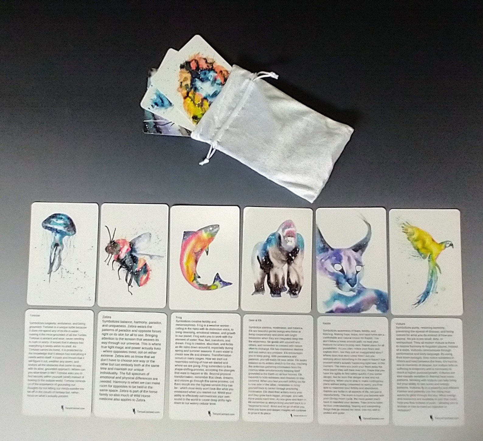 Cosmic Animal Cards Mystery Pack of 12 Limited Edition - Etsy