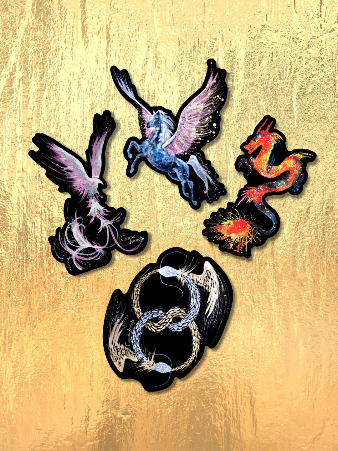 Mystical Creatures Sticker Pack – Set of 4 Vinyl Stickers - Etsy