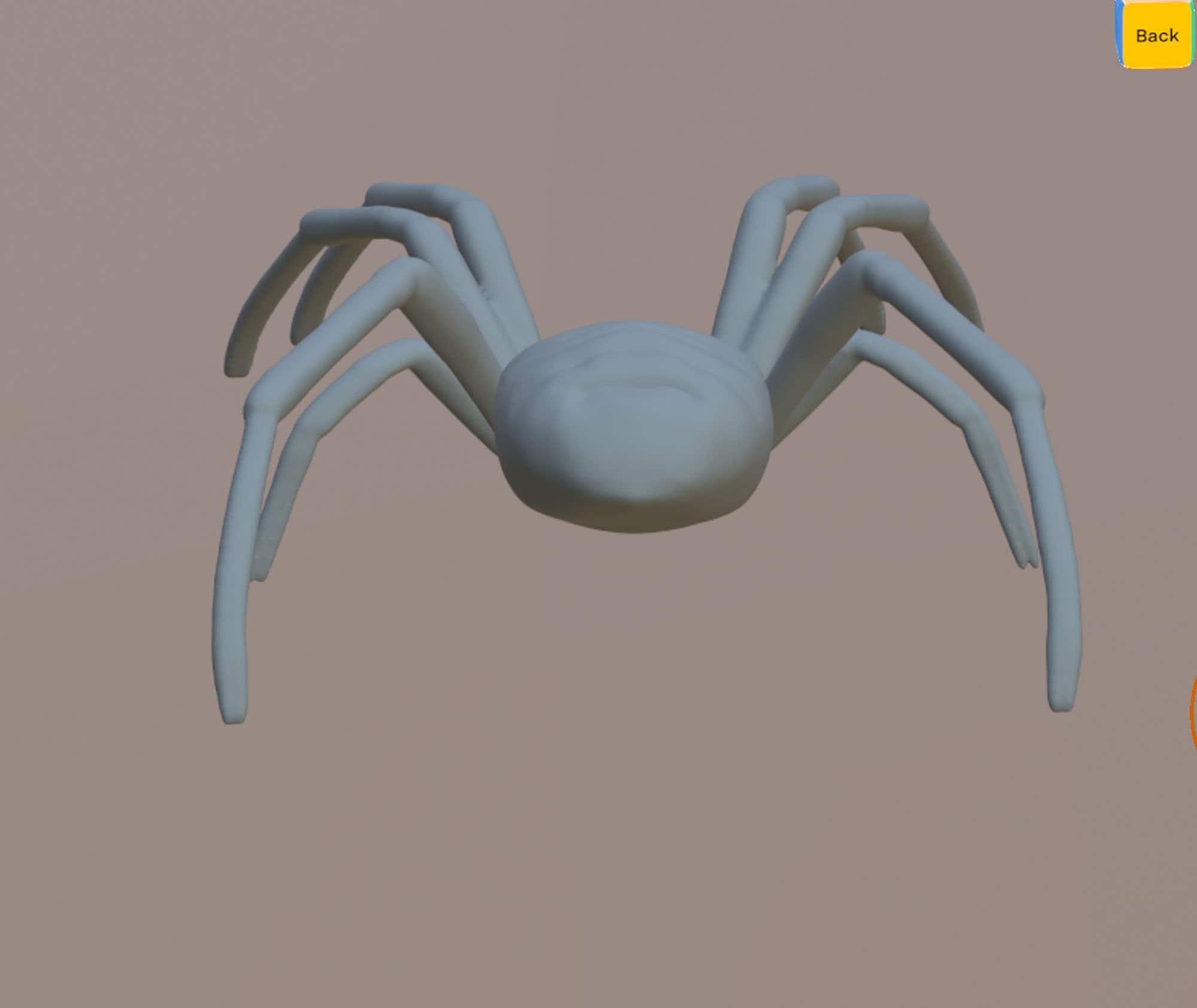 Realistic Spider With Thick Legs STL Digital File for 3D Printing - Etsy