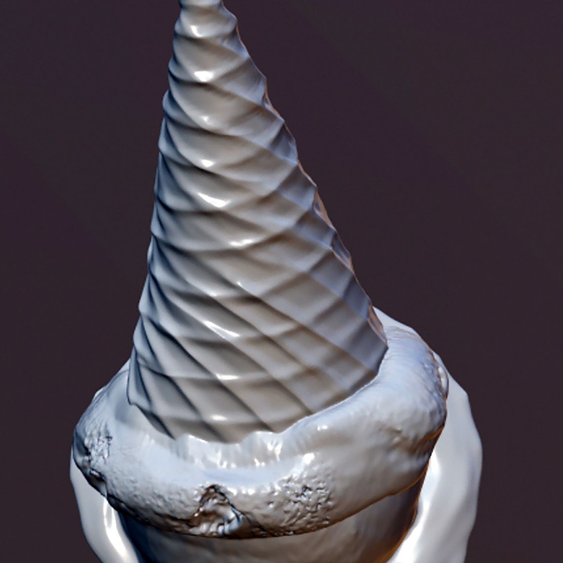 Dropped Ice Cream STL Digital File for 3D Printing - Etsy